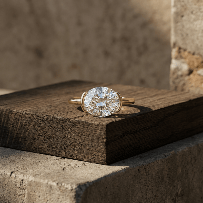 Horizontal Engagement Rings: East West Style | GoodStone Tagged "Marquise"