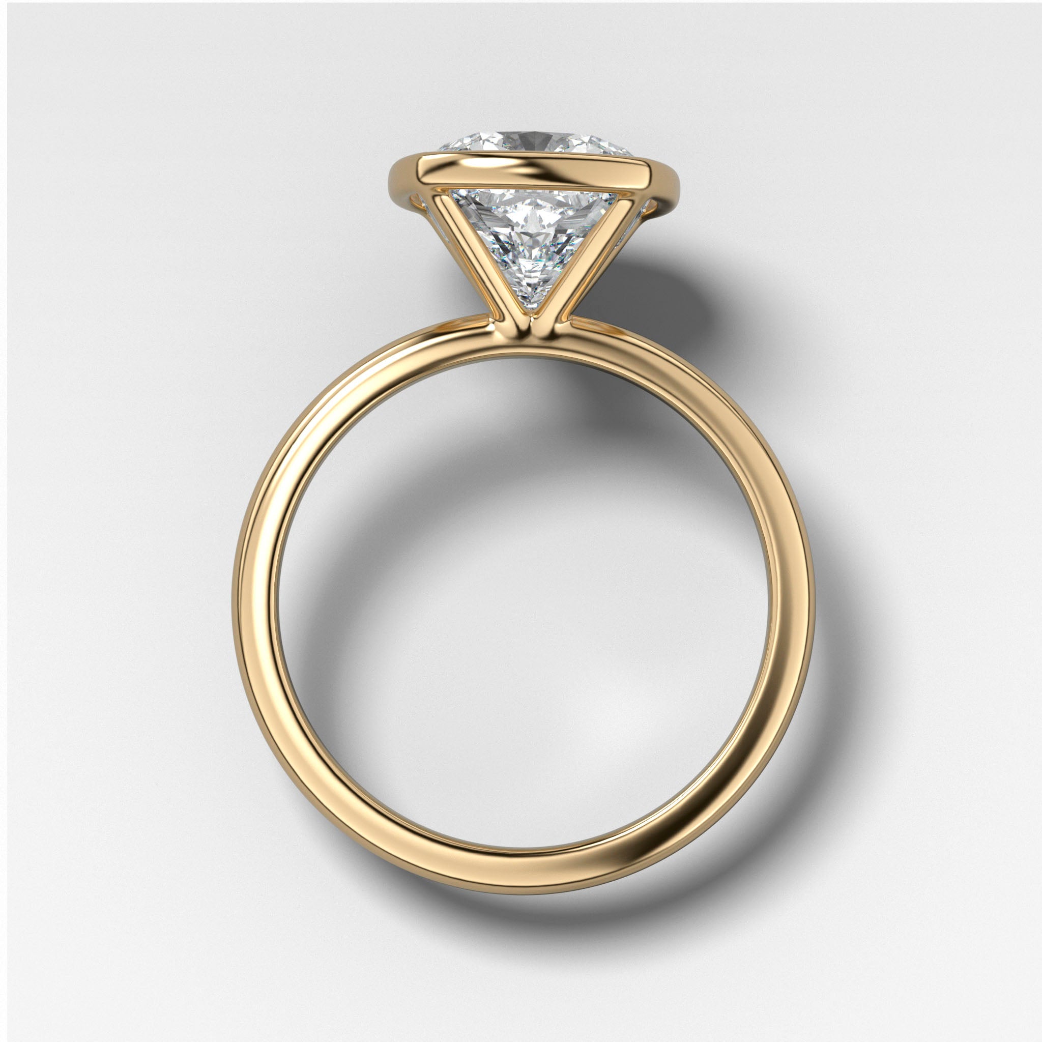 Cushion Cut Diamond Engagement Rings | GoodStone Tagged "Bezel"