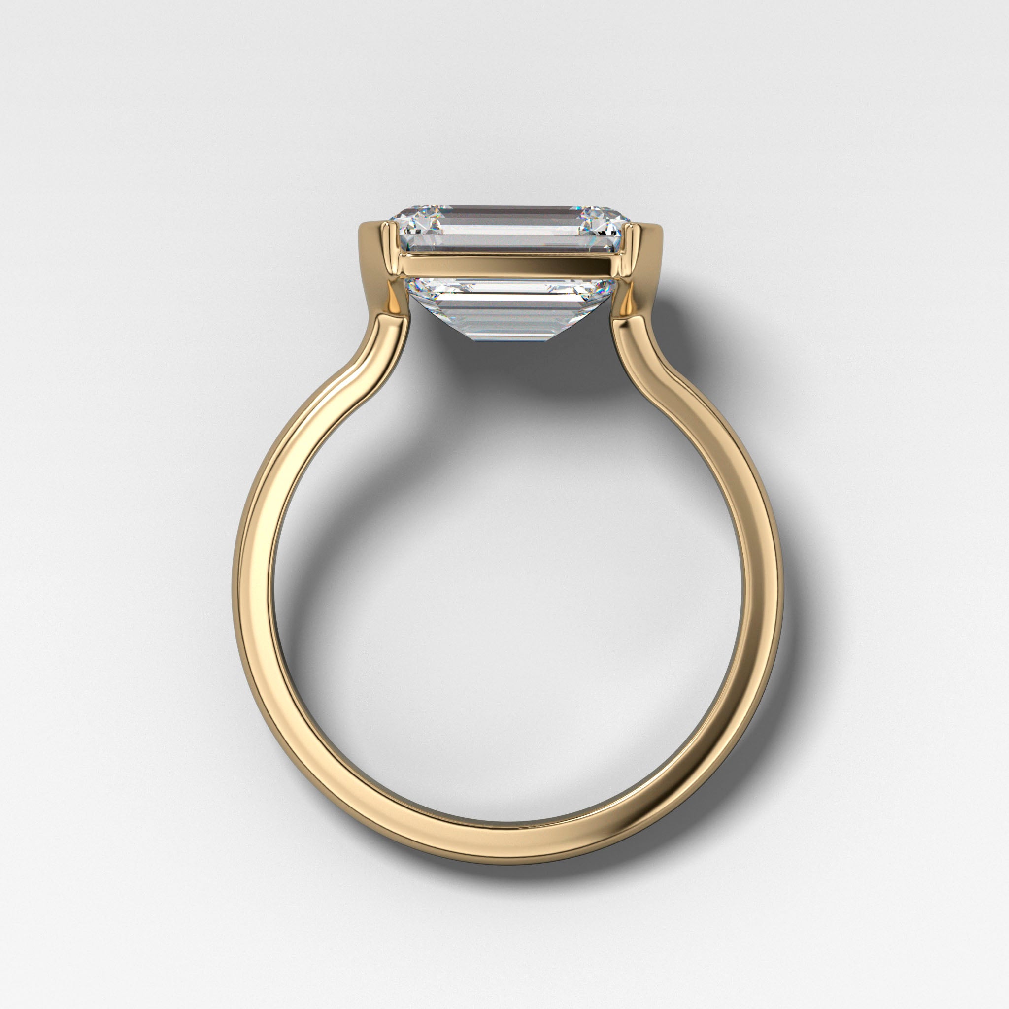 East West Horizontal Engagement rings - GOODSTONE