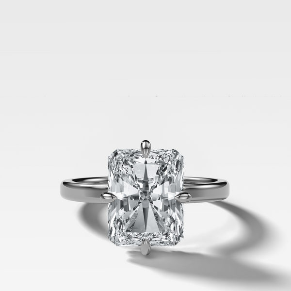 Elongated Radiant Compass Solitaire Engagement Ring | GoodStone