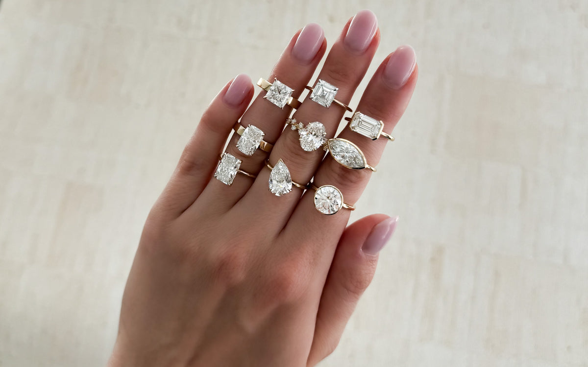 Ready to Ship Engagement Rings: Quick Delivery | GoodStone Tagged "Halo"