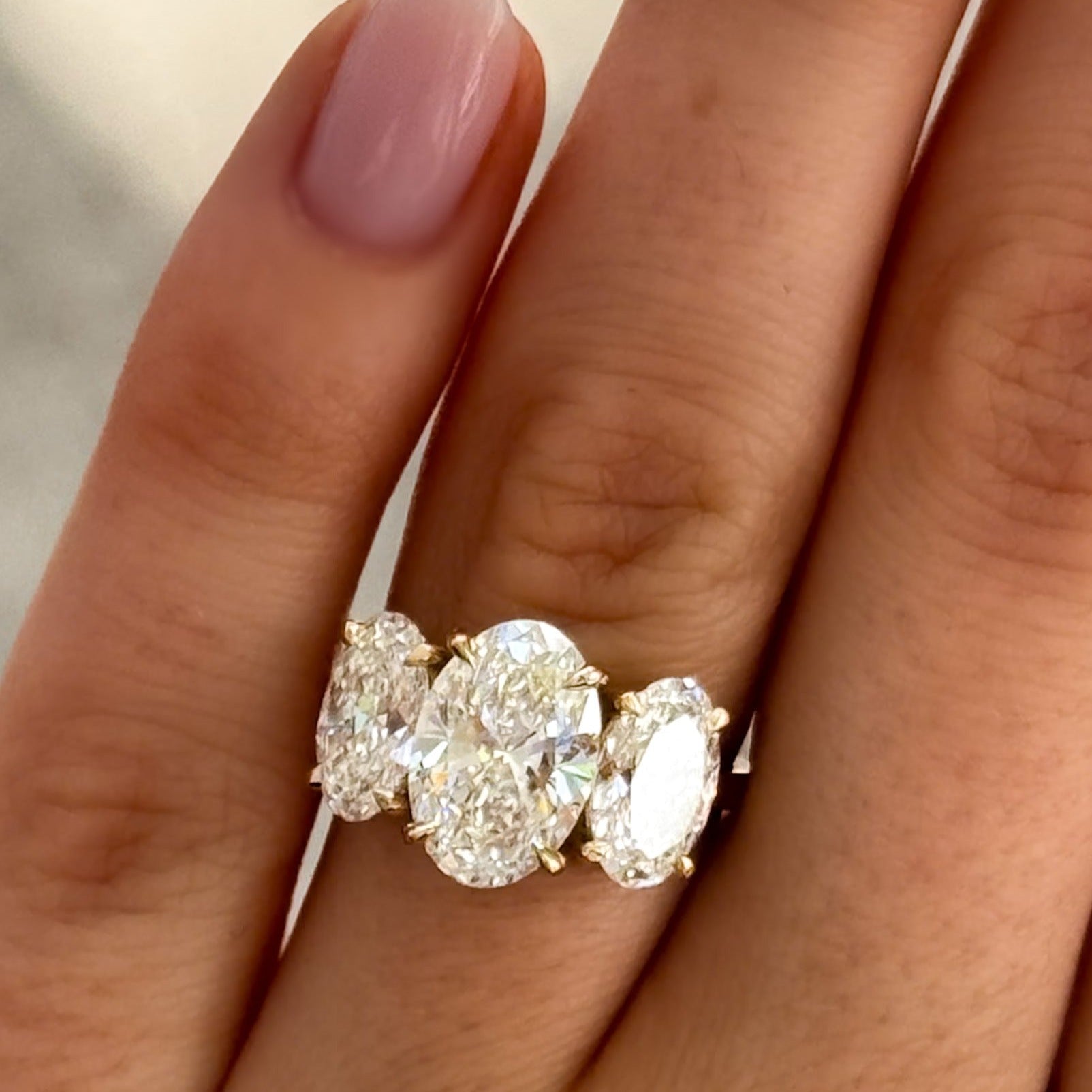 Triad Ring With Oval Cut | Good Stone - GOODSTONE