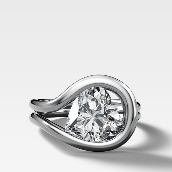 Heart Cut Lasso Engagement Ring | GoodStone
