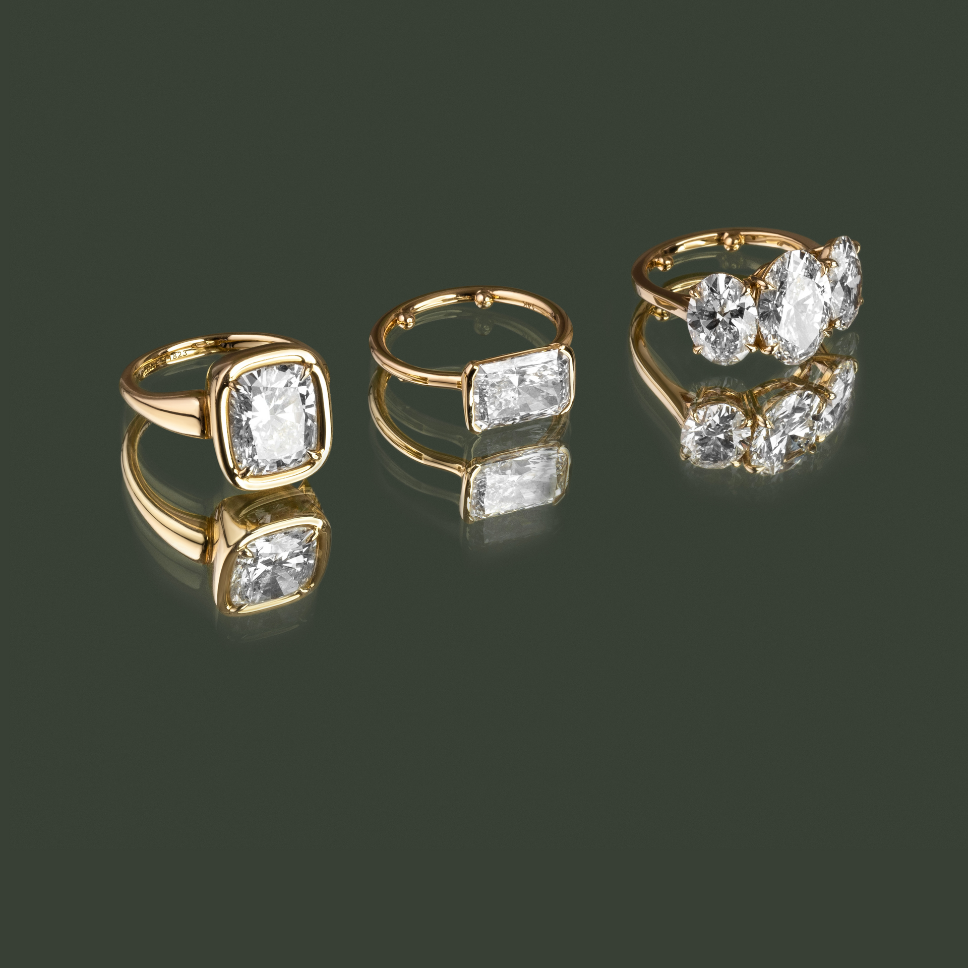 Engagement Rings with Diamond Bands | GoodStone Tagged "Solitaire"