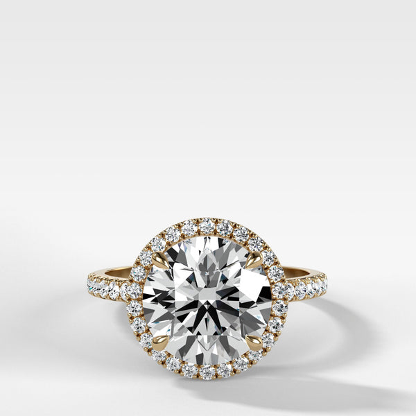 Shop Round Cut Diamond Engagement Rings | GoodStone Tagged "diamondband ...