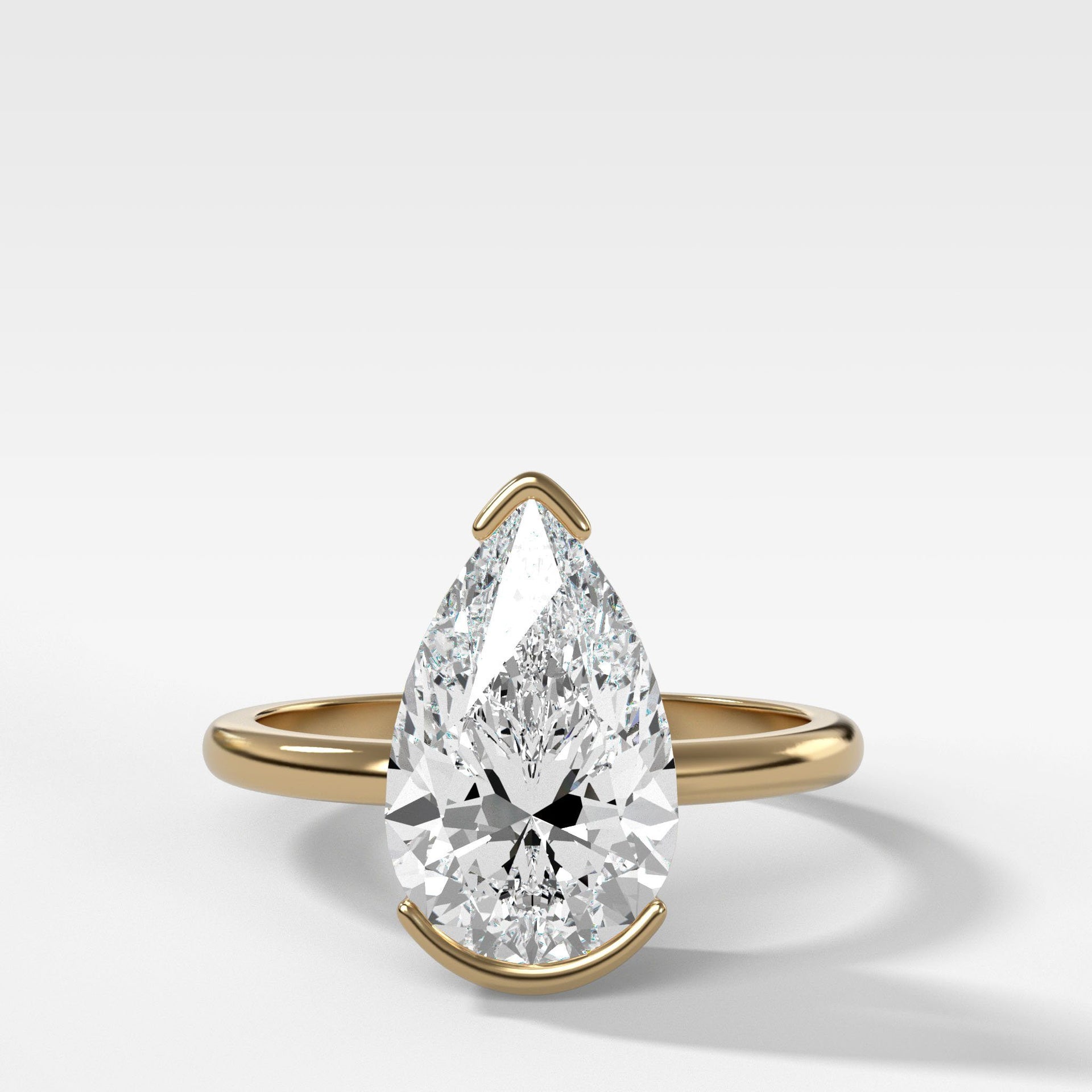Shop Pear Shaped Lab Grown Diamond Rings | GoodStone