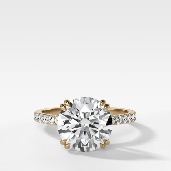 Pavé Engagement Rings: Shop Diamond Pavé Rings | GoodStone Tagged "Round"