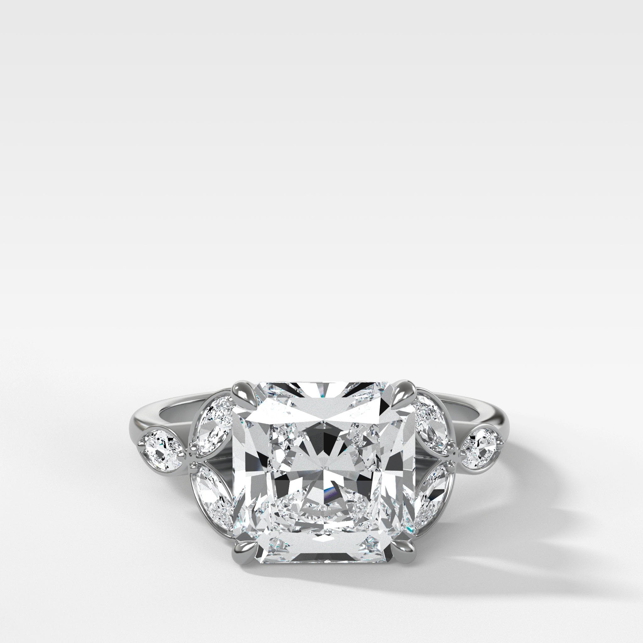 Shop Square Radiant Cut Engagement Rings | GoodStone